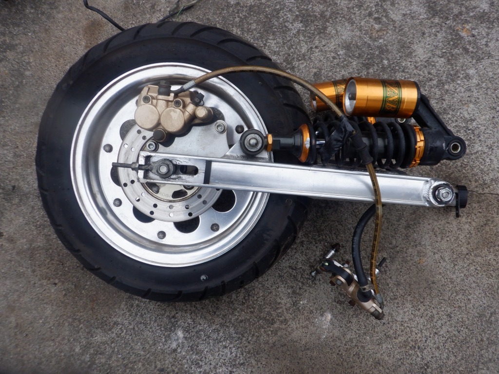 Yahoo!オークション - モンキー FI AB27 社外前後足回り一式 10インチ ...