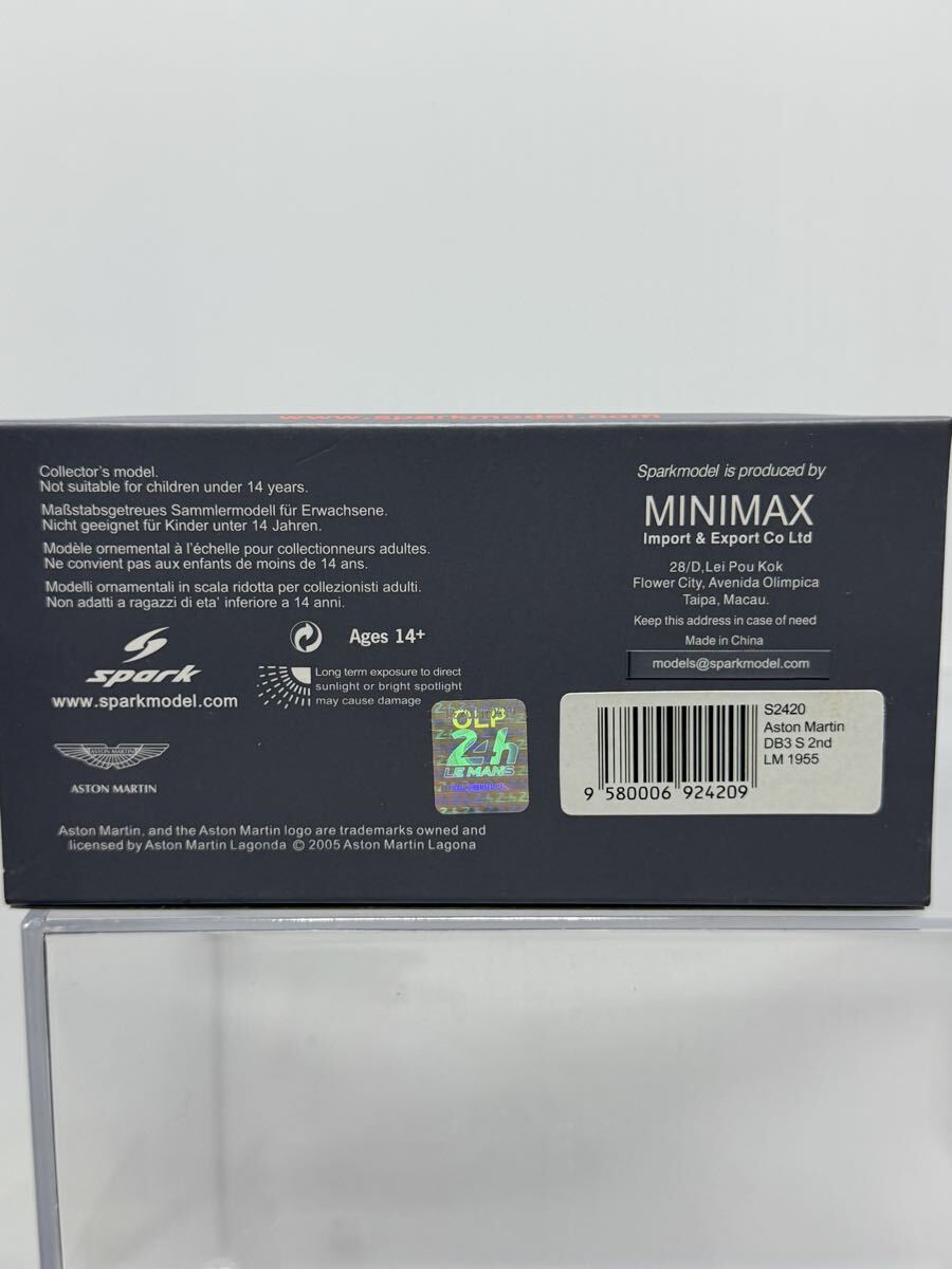 Yahoo!オークション - S2420 spark 1/43 Aston Martin DB3 S 2nd LM 19...