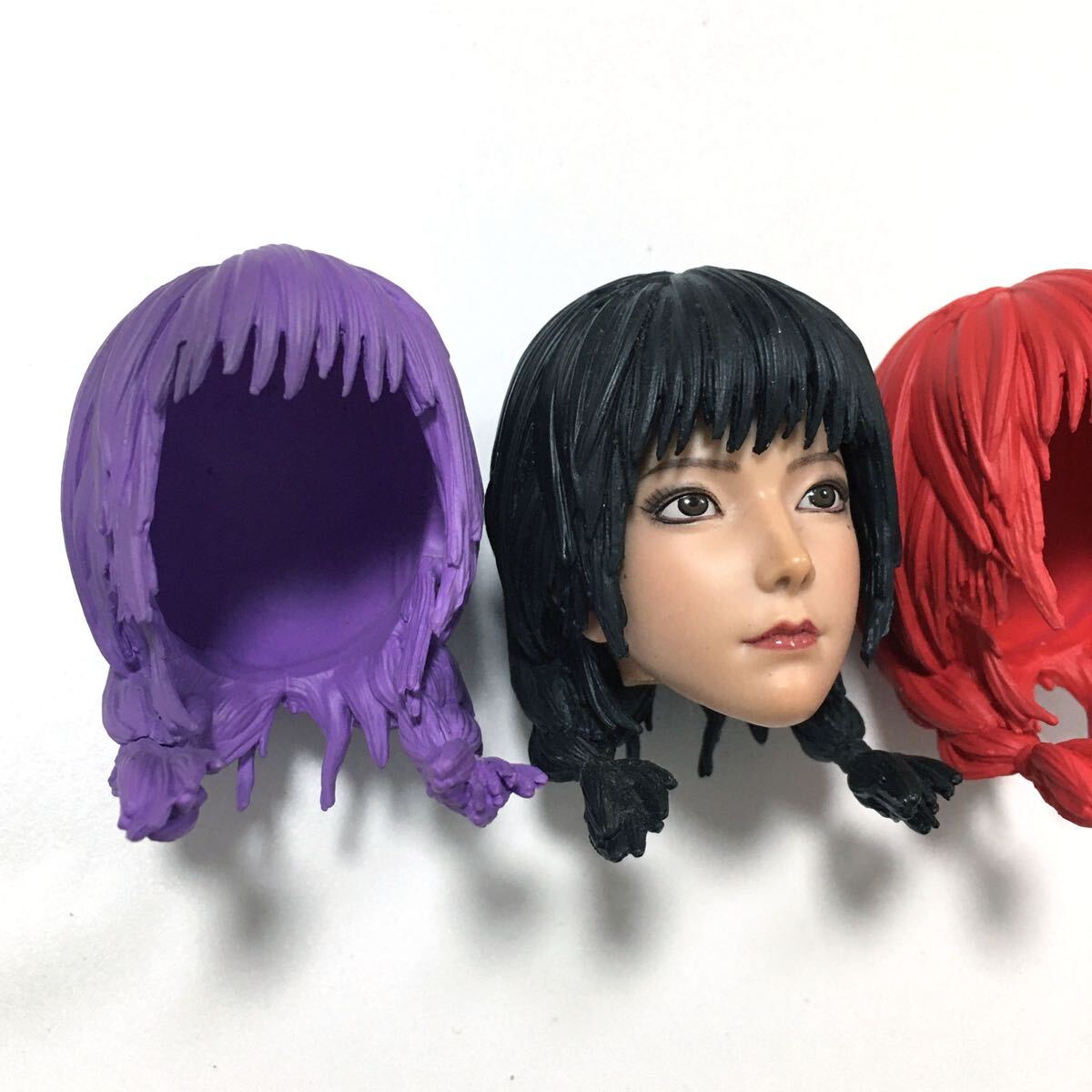 Yahoo!オークション - B33 1/6 フィギュア ヘッド+ ウィッグ 3点セット...