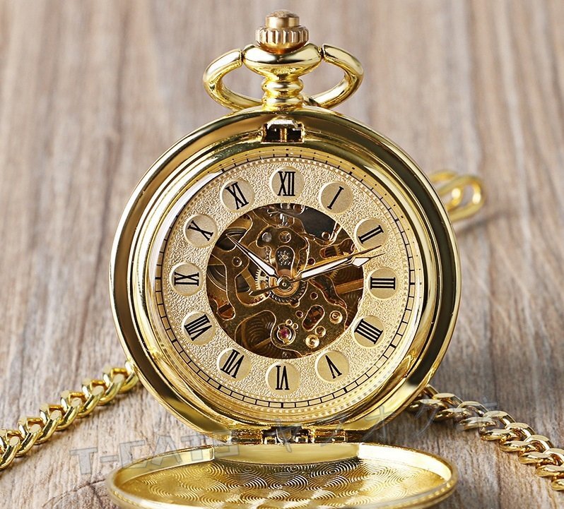 Yahoo!オークション - 新品手巻き ナヴィダード 機械式懐中時計 フル...