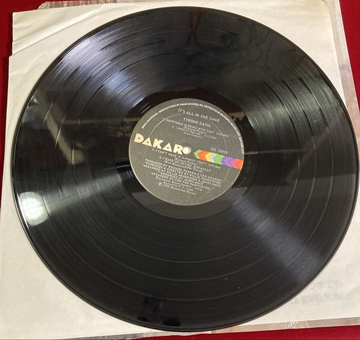 Yahoo!オークション - US盤 DK 76909 TYRONE DAVIS/IT'S ALL IN THE GA...