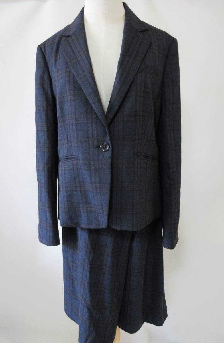 Yahoo!オークション - SOFFICE スーツ ジャケット スカート チェック ...