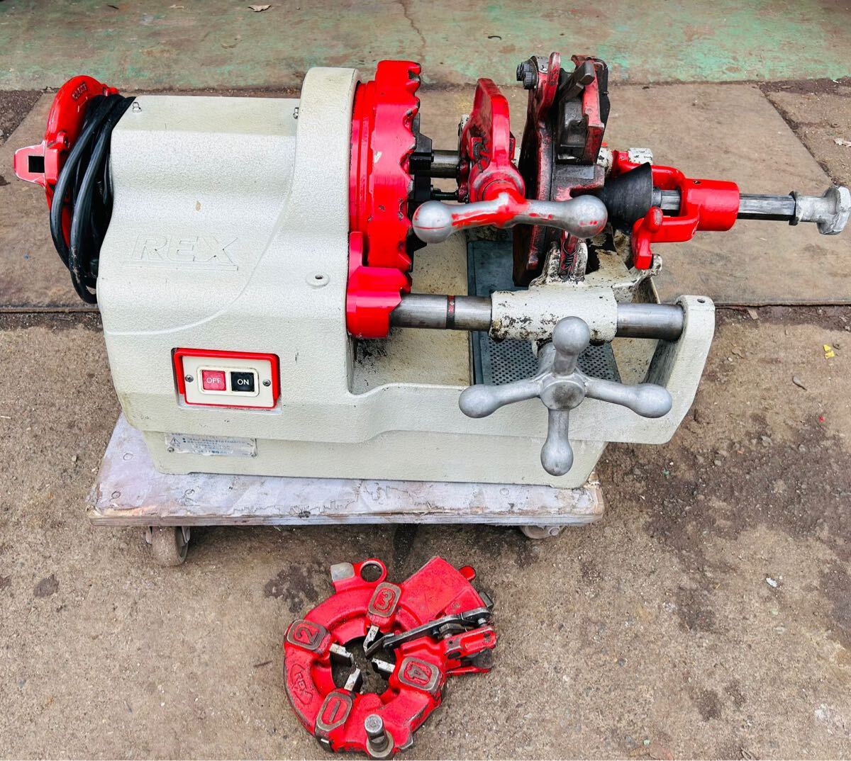 Yahoo!オークション - パイプマシン ねじ切り機 ネジ切り機NS80A111 ダ...