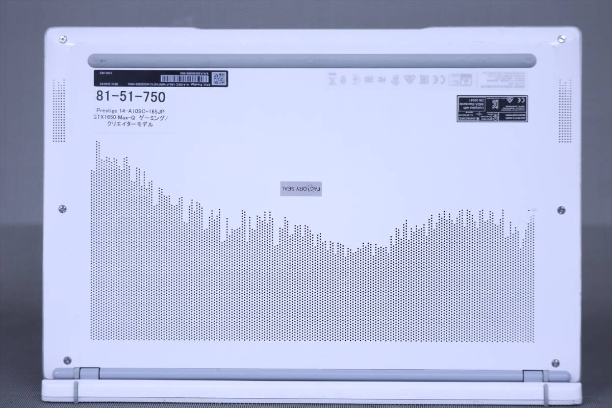 1円 良品 軽量約1.29kg ゲーミング GTX1650 Prestige 14-A10SC-165JP i7-10710U 16G 512G 14.0FHD Win11 バッテリー良 ...