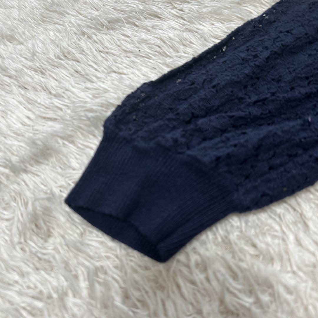 Yahoo!オークション - 【ジーユー GU】 7分袖 ニットプルオーバー 袖レ...