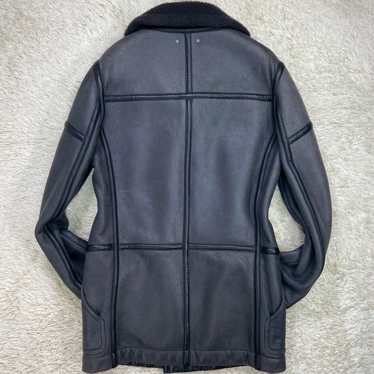 【樂淘letao】日本代購代標第一品牌－【最高級】LOUIS VUITTON ルイヴィトン リアル ムートンコート レザージャケット レザーコート 羊革 46サイズ Lサイズ相当 ボア シアリング