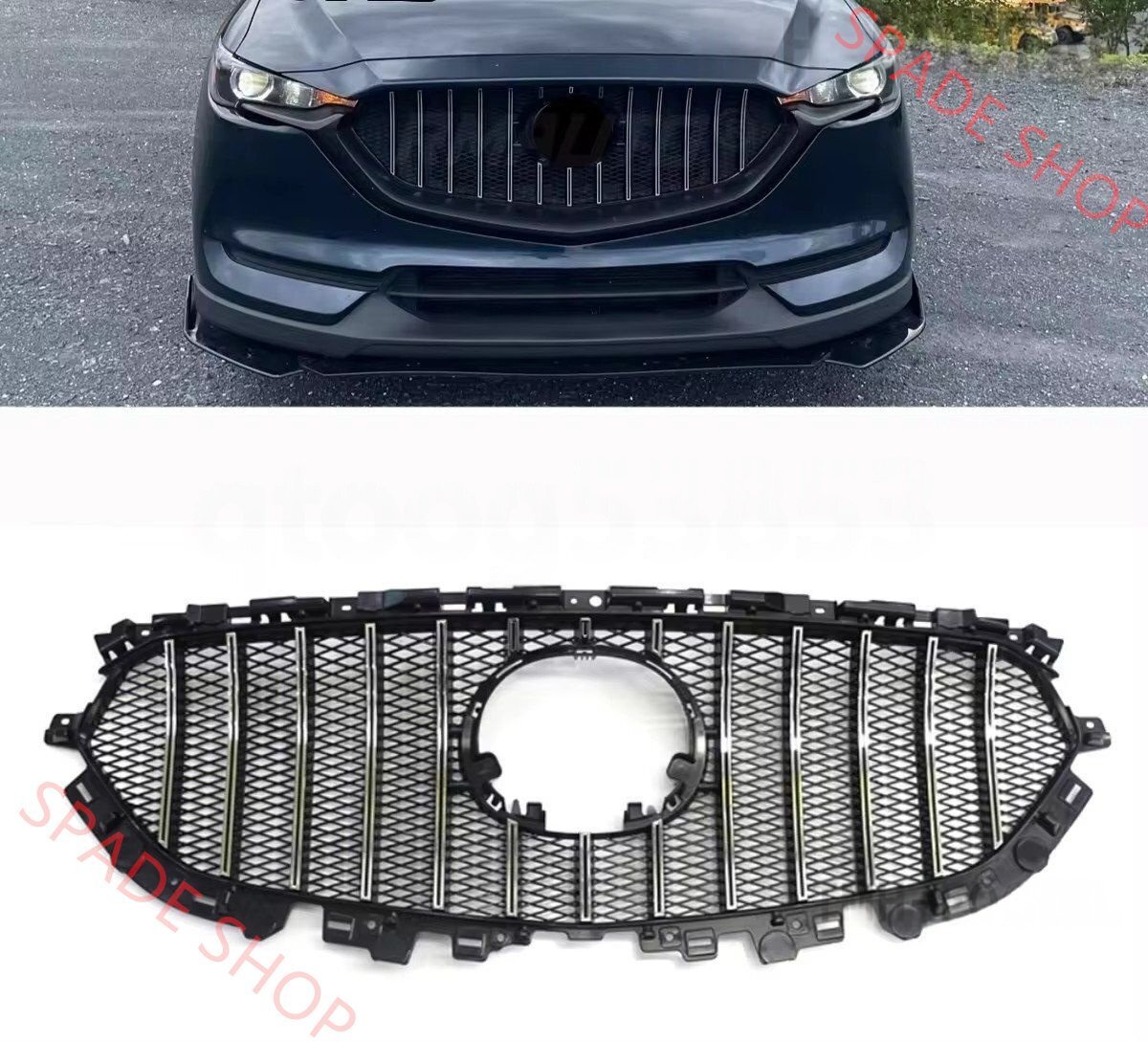 Yahoo!オークション - 【Newメッシュ付き】CX-5 KF CX-8 KG フロントグ...