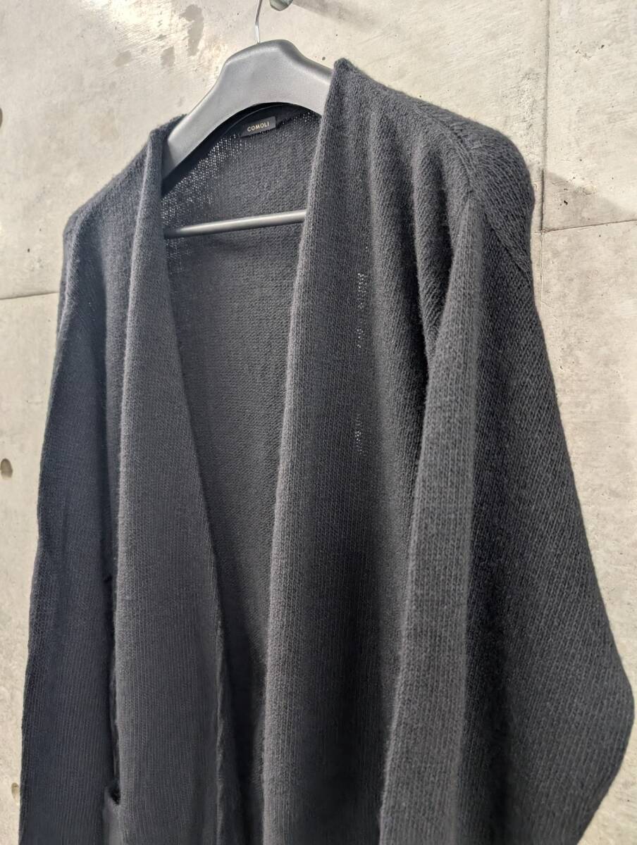 Yahoo!オークション - COMOLI コモリ カシミヤ製品染 カーディガン ブ...