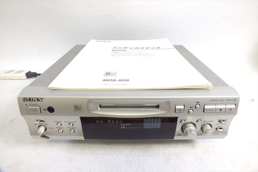 Yahoo!オークション - 【08】SONY ソニー MDS-S39 MDプレイヤー 中古 ...