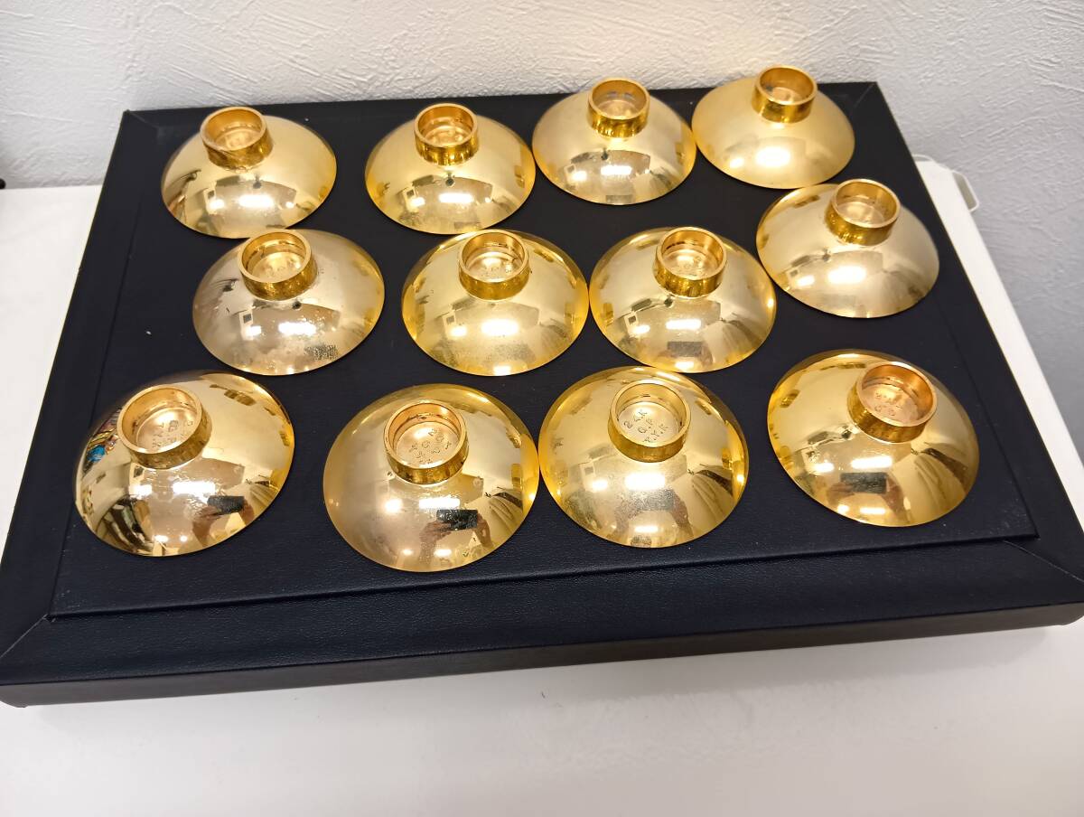 Yahoo!オークション - 14076 金属工芸 【十二支金杯 12枚セット K24GP ...