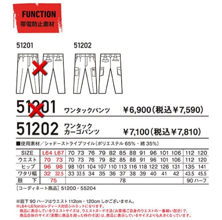 Yahoo!オークション - 5637 Jawin 51202自重堂|秋冬ワンタックカーゴパ...