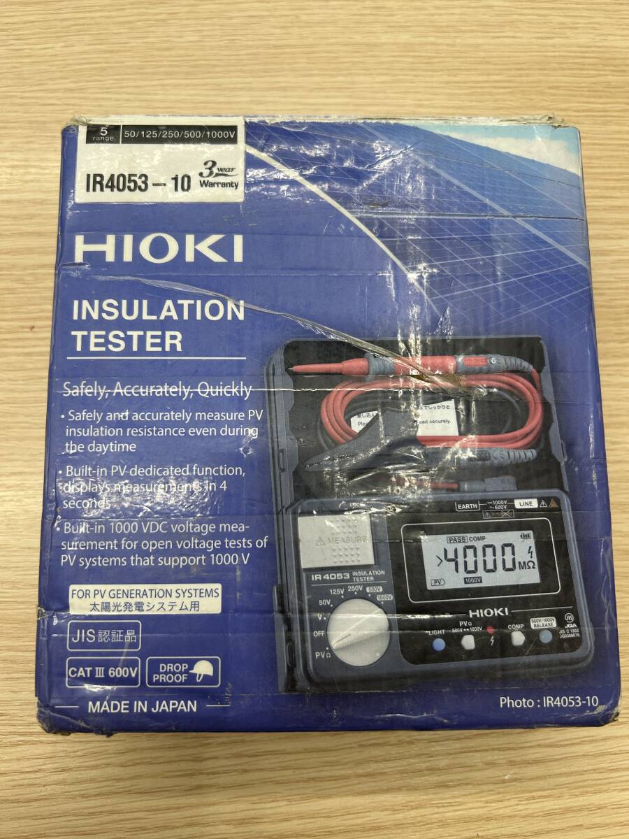 Yahoo!オークション - 4555 HIOKI 日置電機 IR4053-10 絶縁抵抗計 テ...