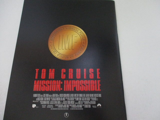 Yahoo!オークション - A4パンフN28・ミッション・インポシブル・トム...