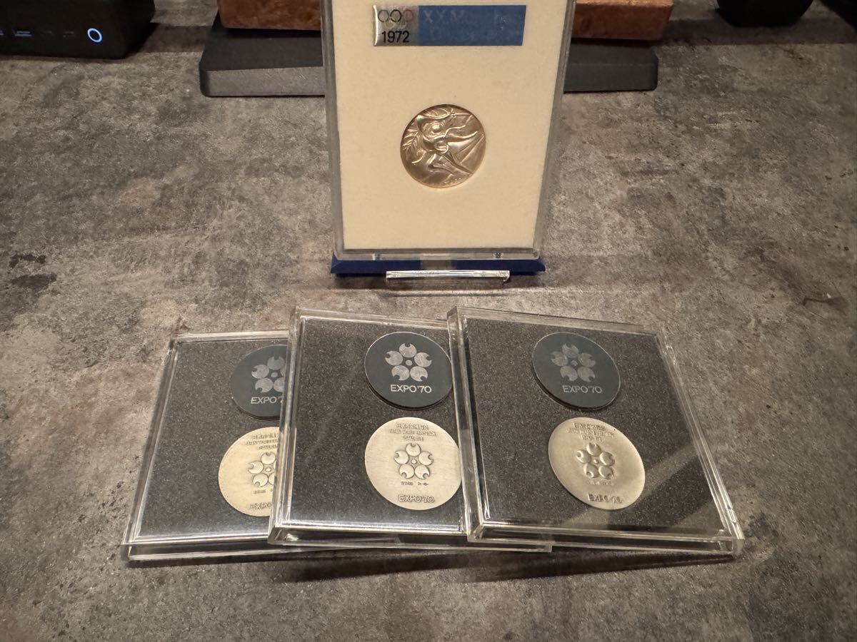 Yahoo!オークション - 1円出品 銀 86.3g 岡本太郎 ミュンヘン オリンピ...