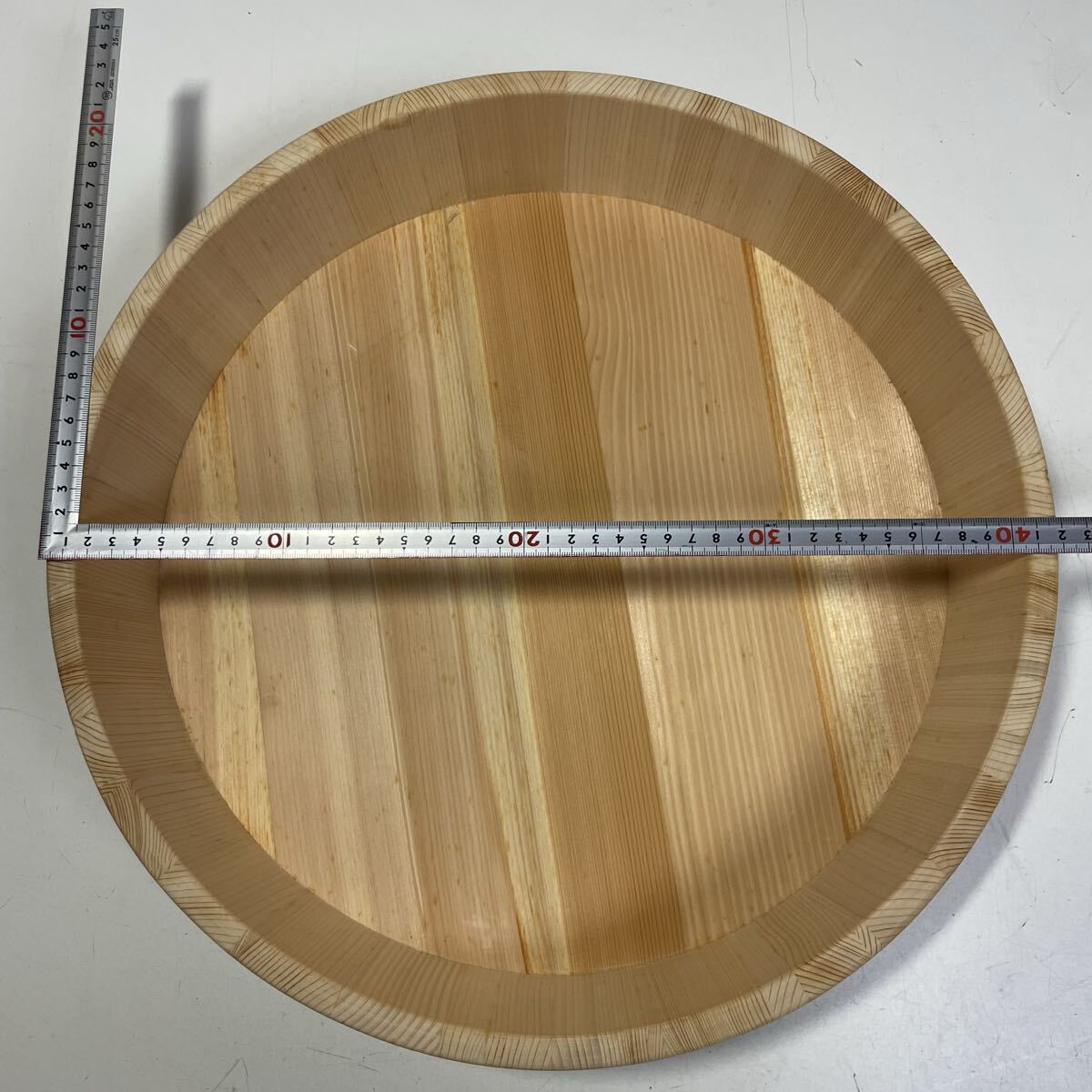 Yahoo!オークション - P57 寿司桶 木桶 ちらし寿司 すし桶 銅タガ 直...