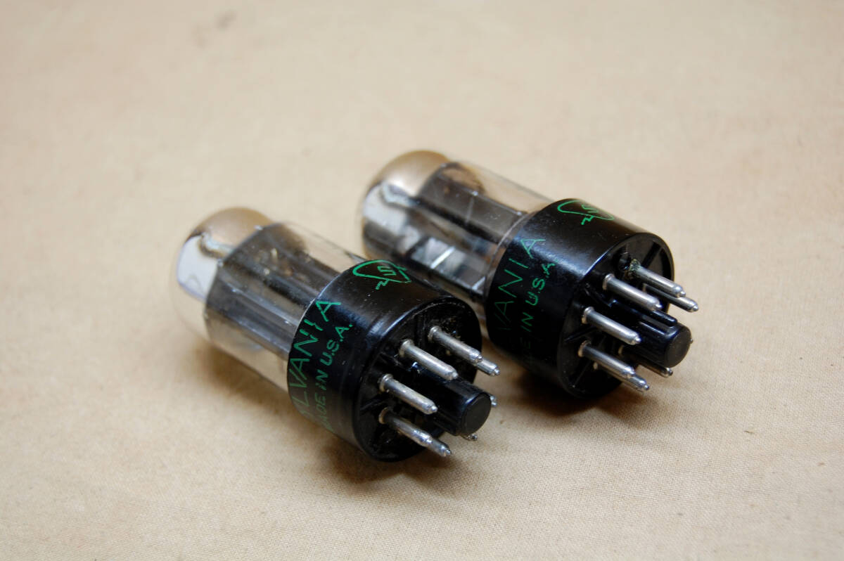 【樂淘letao】日本代購代標第一品牌－真空管 SYLVANIA 6SN7GTA Chrome Top Green Print near mint pair (2pcs.)