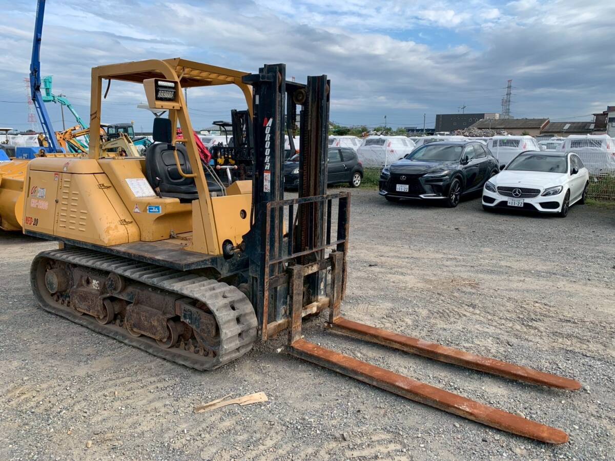 Yahoo!オークション - 諸岡 クローラー式フォークリフト MFD-20 2017年...