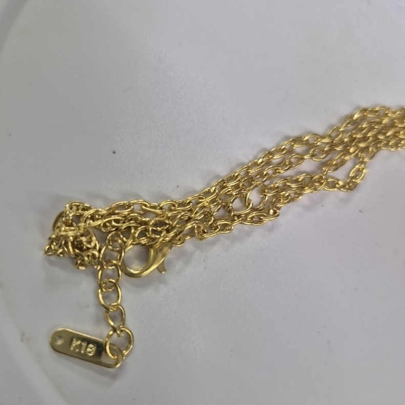 Yahoo!オークション - K18刻印 男女兼用 チェーンネックレス GF 103003