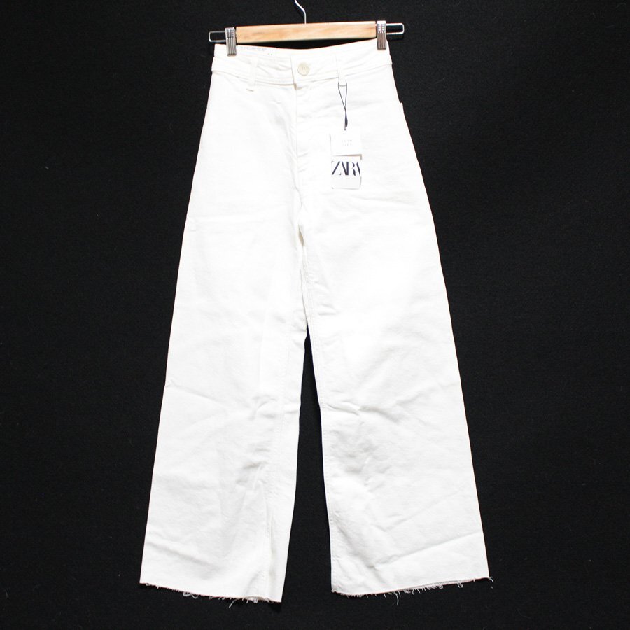 Yahoo!オークション - 未使用タグ付 5990円 ZARA ザラ ワイドストレー...