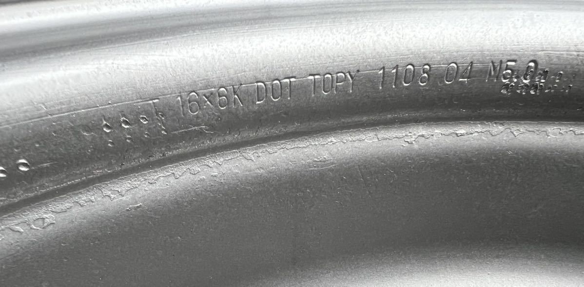 Yahoo!オークション - スチールホイール RD 16×6K 128-8TC TOPY製 エ...