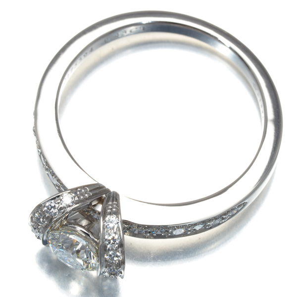 Yahoo!オークション - ティファニー リング ダイヤ ダイヤモンド 0.43c...