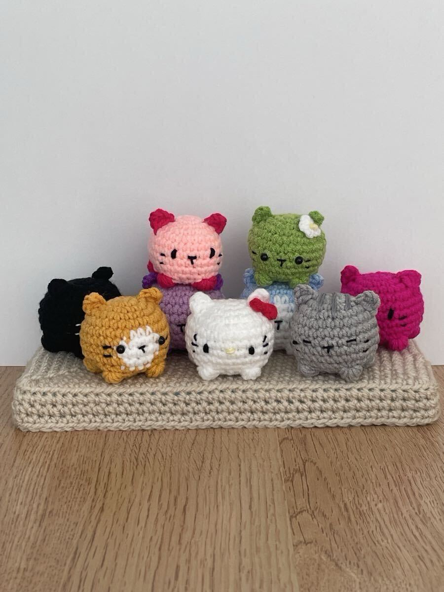 Yahoo!オークション - 猫ちゃんたち編みぐるみ
