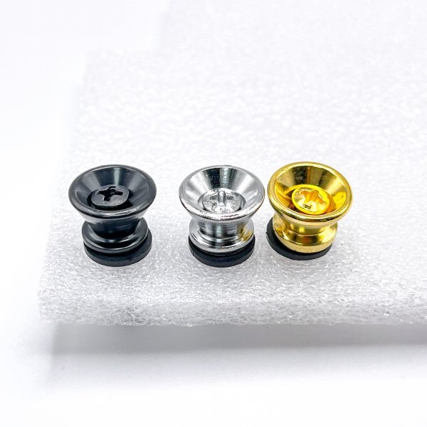 Yahoo!オークション - G070-2 ギターストラップピンA シルバー 2個