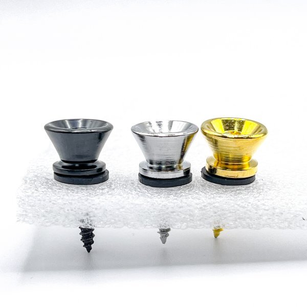 Yahoo!オークション - G070-2 ギターストラップピンA シルバー 2個