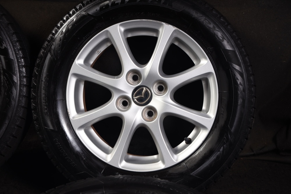 Yahoo!オークション - バリ山 175/65R14 マツダ純正アルミ ブリヂスト...