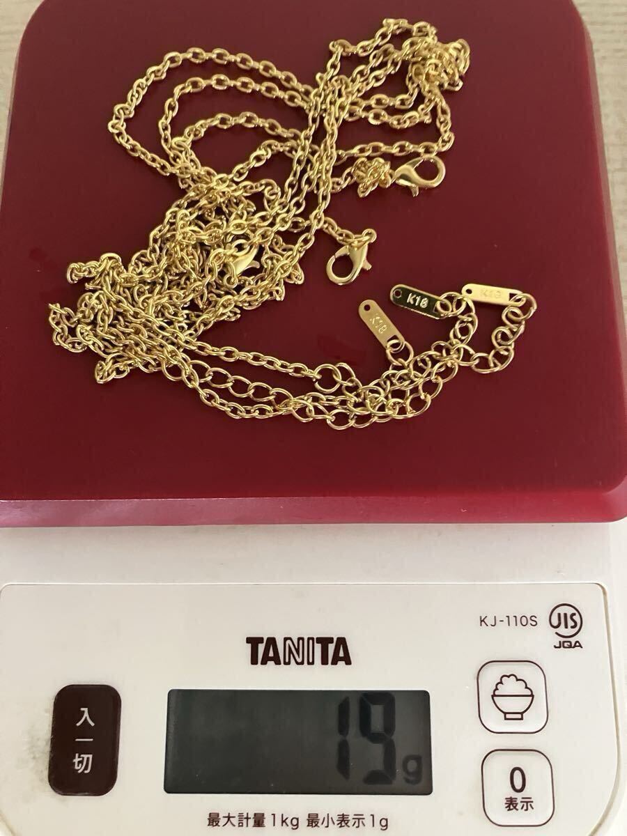 K18 刻印 ネックレス 約6g チェーン 3本 まとめ売り ゴールド アクセサリー 男女兼用 GF 102707(その他)｜売買されたオークション情報、yahooの商品情報をアーカイブ公開 ...