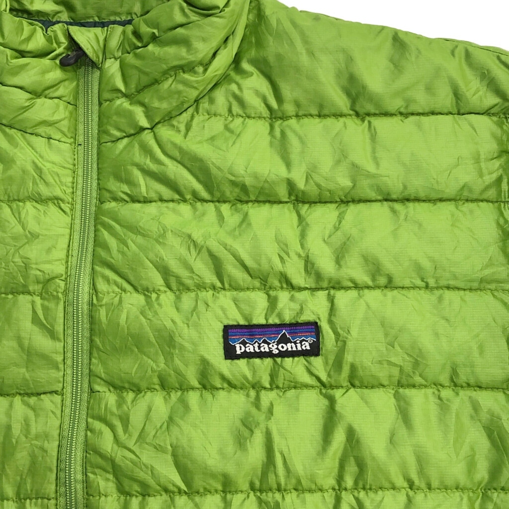 【樂淘letao】日本代購代標第一品牌－00年代 patagonia パタゴニア ダウンセーター アウトドア ライトグリーン(メンズ S)中古 古着 V0518