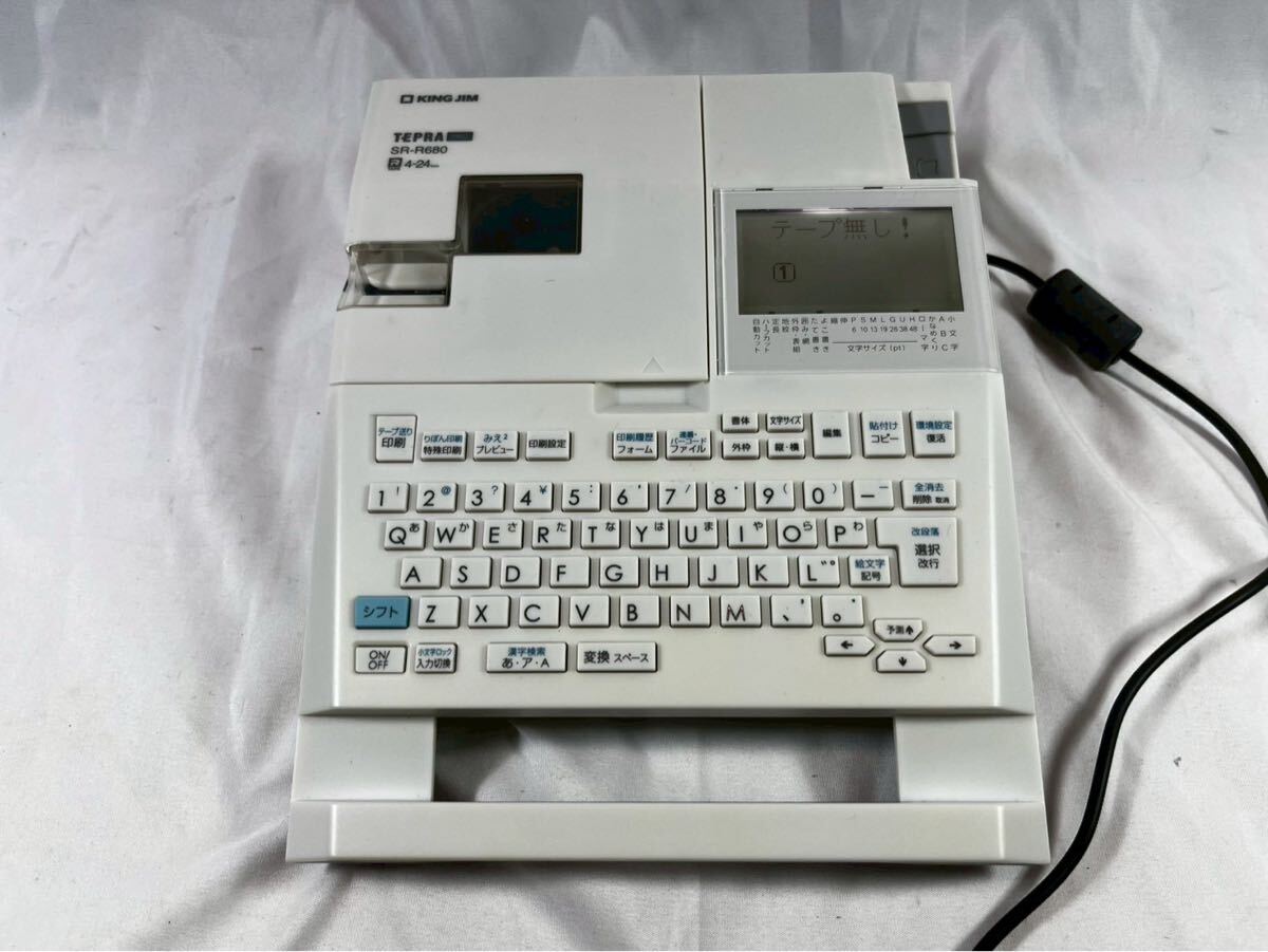 Yahoo!オークション - KING JIM テプラ TEPRA SR-R680 通電確認済 【10...