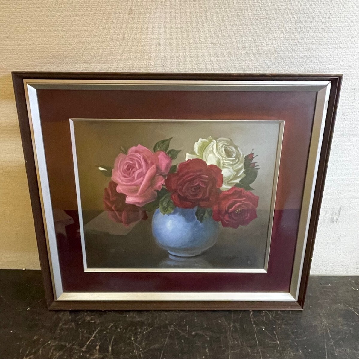 Yahoo!オークション - 真作 KAZAN『静物』 直筆サイン入り 8号 油絵 静...