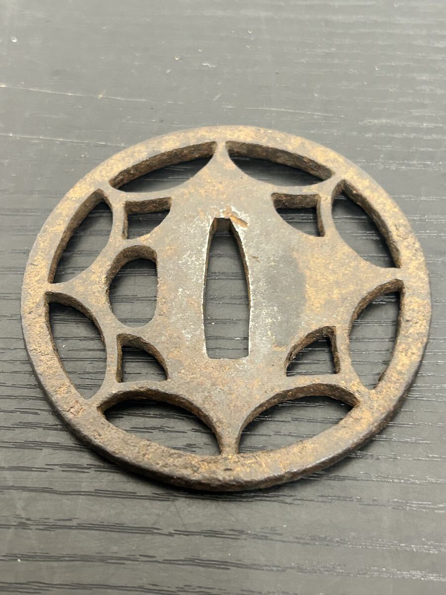 Yahoo!オークション - 鉄透かし鍔 江戸時代 CA34