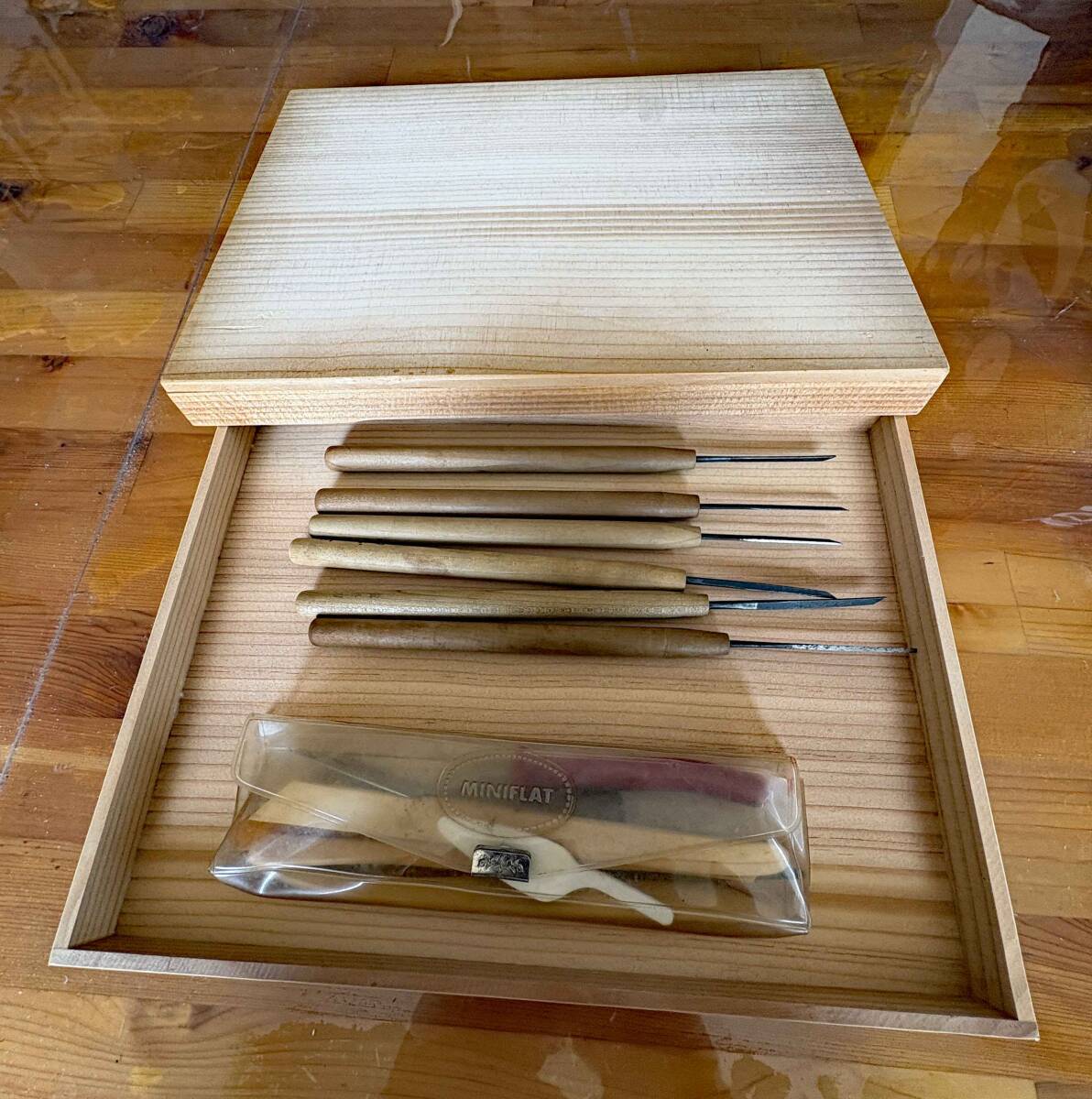 Yahoo!オークション - EU-0591 彫刻刀セット 各種 6本 中古