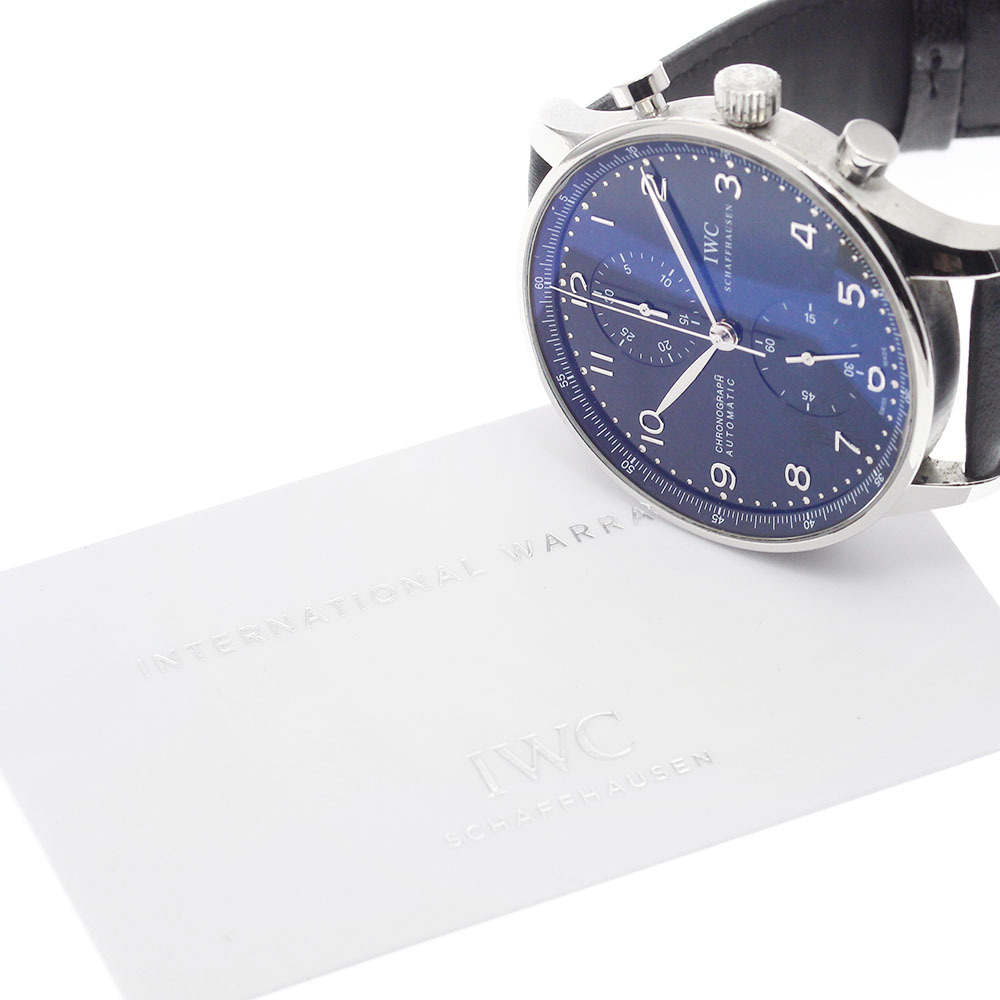 Yahoo!オークション - IWC SCHAFFHAUSEN IW371447 ポルトギーゼ クロノ...