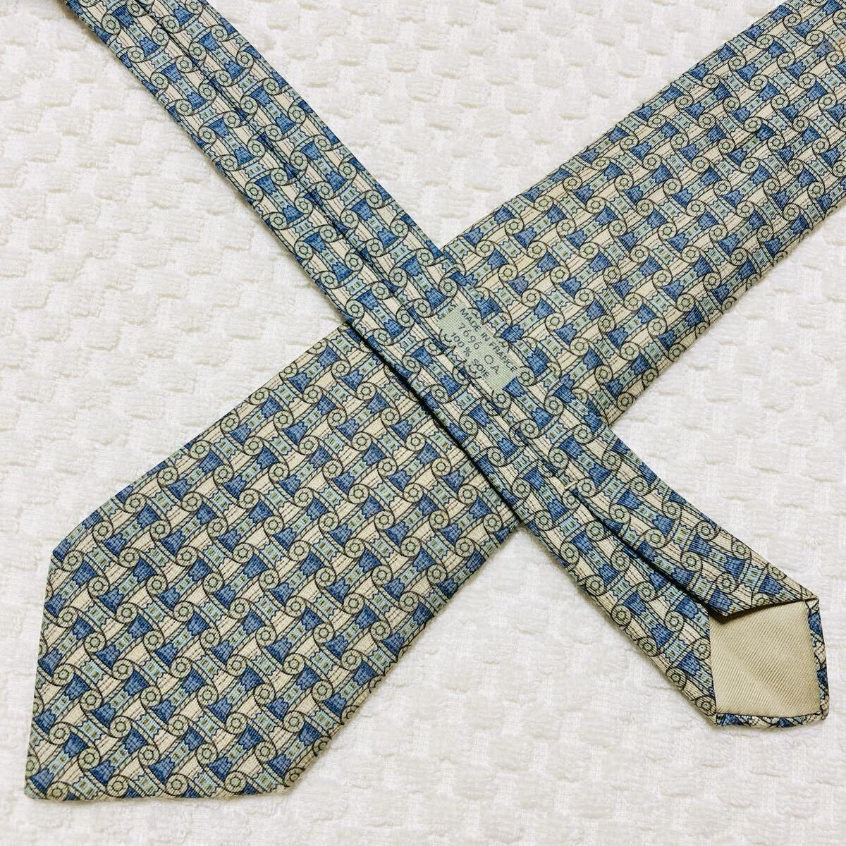 激安スタート HERMES エルメス ネクタイ 総柄 シルク100% フランス製 7696OA グリーン系 ビジネス(ネクタイ)｜売買されたオークション情報、yahooの商品情報をアーカイブ ...