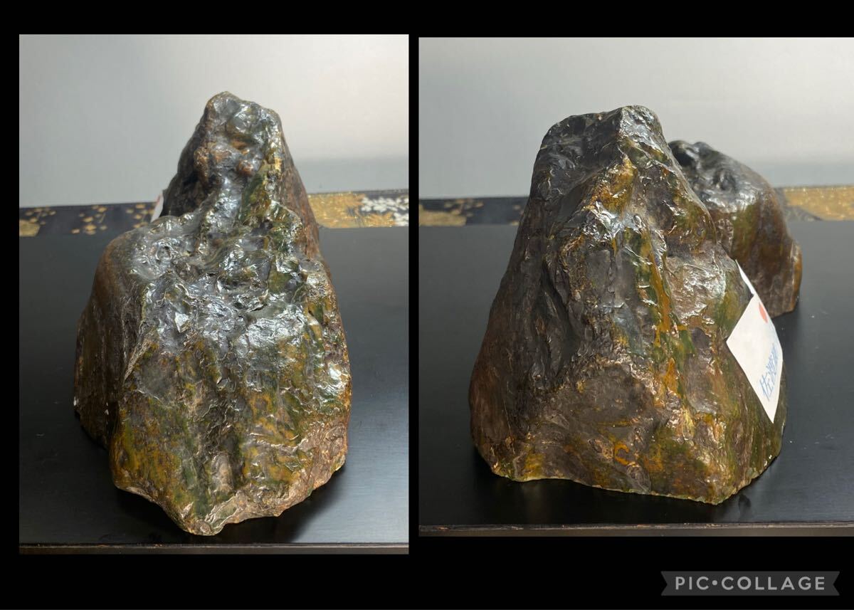 Yahoo!オークション - 【信濃美術石博物館】水石 盆栽 佐渡猿八青碧玉...