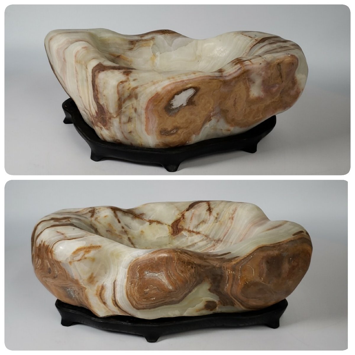 Yahoo!オークション - オニキス 幅37cm 奥行23cm 高さ11cm 重さ12kg 台...