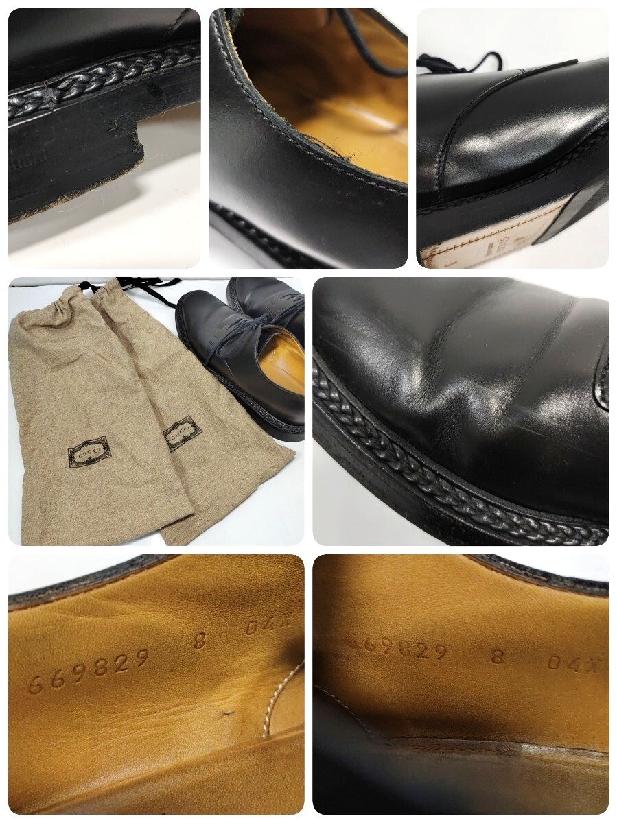 Yahoo!オークション - GUCCI グッチ レースアップシューズ 革靴 ビジネ...