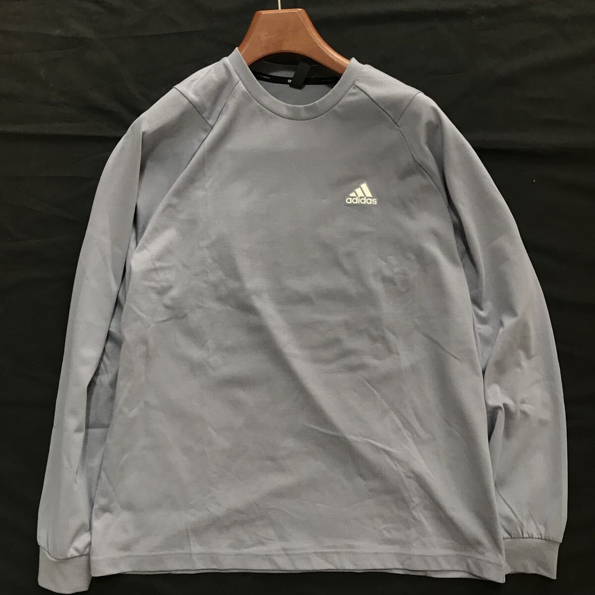 Yahoo!オークション - C404新品【メンズM】グレーネイビーadidas アデ...
