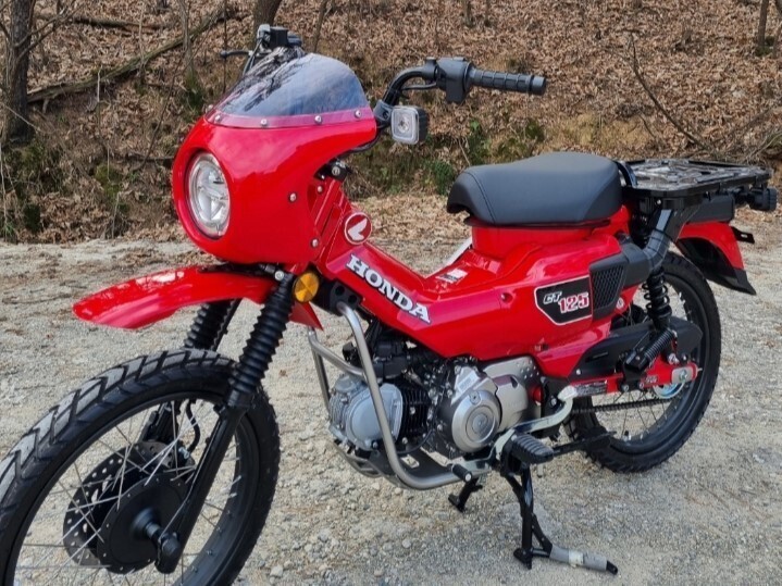 Yahoo!オークション - 処分セール ハンターカブ FRP ビキニカウル フロ...