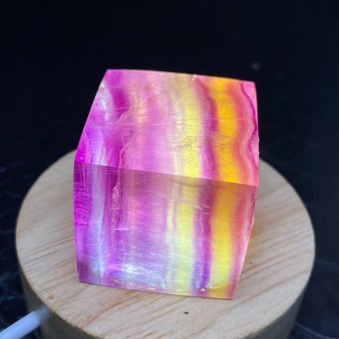 Yahoo!オークション - 【限定品】AAAAAA級天然レインボーフローライト(...