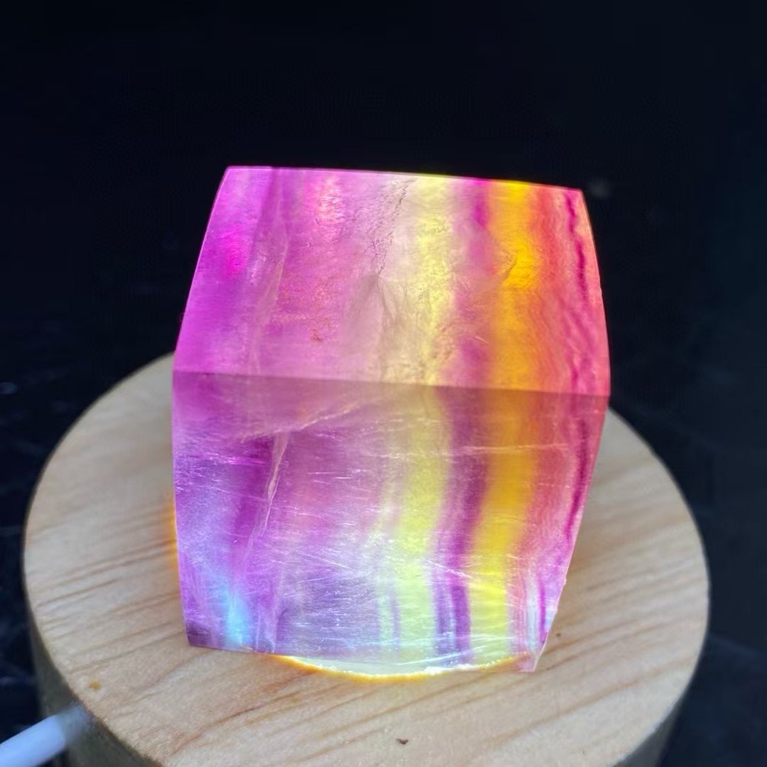 Yahoo!オークション - 【限定品】AAAAAA級天然レインボーフローライト(...