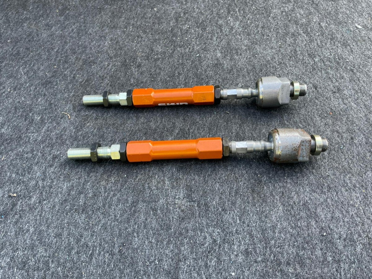 Yahoo!オークション - 中古品S14 S15 強化 タイロッド 調整式 切れ角ア...