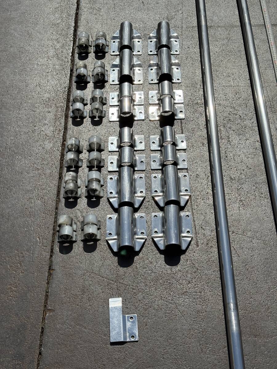 Yahoo!オークション - ハンドルセット 観音扉用 2750mm ステンレス製 4...