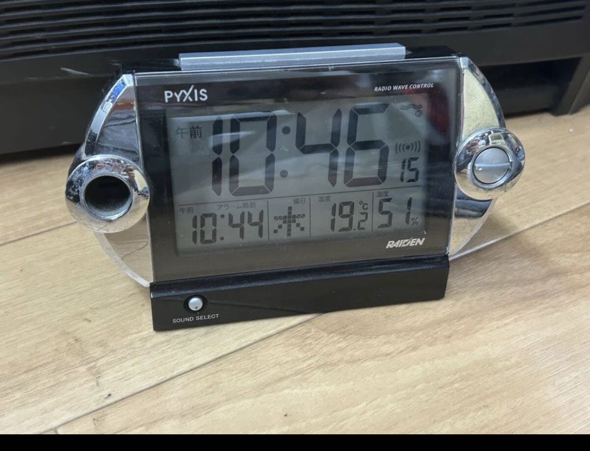 Yahoo!オークション - RAIDEN NR522K SEIKO 目覚まし時計 PYXIS 中古現...