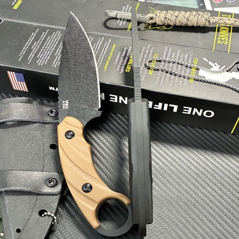 Yahoo!オークション - TOPS CUT40 サバイバルナイフ ケース付き ハイキ...