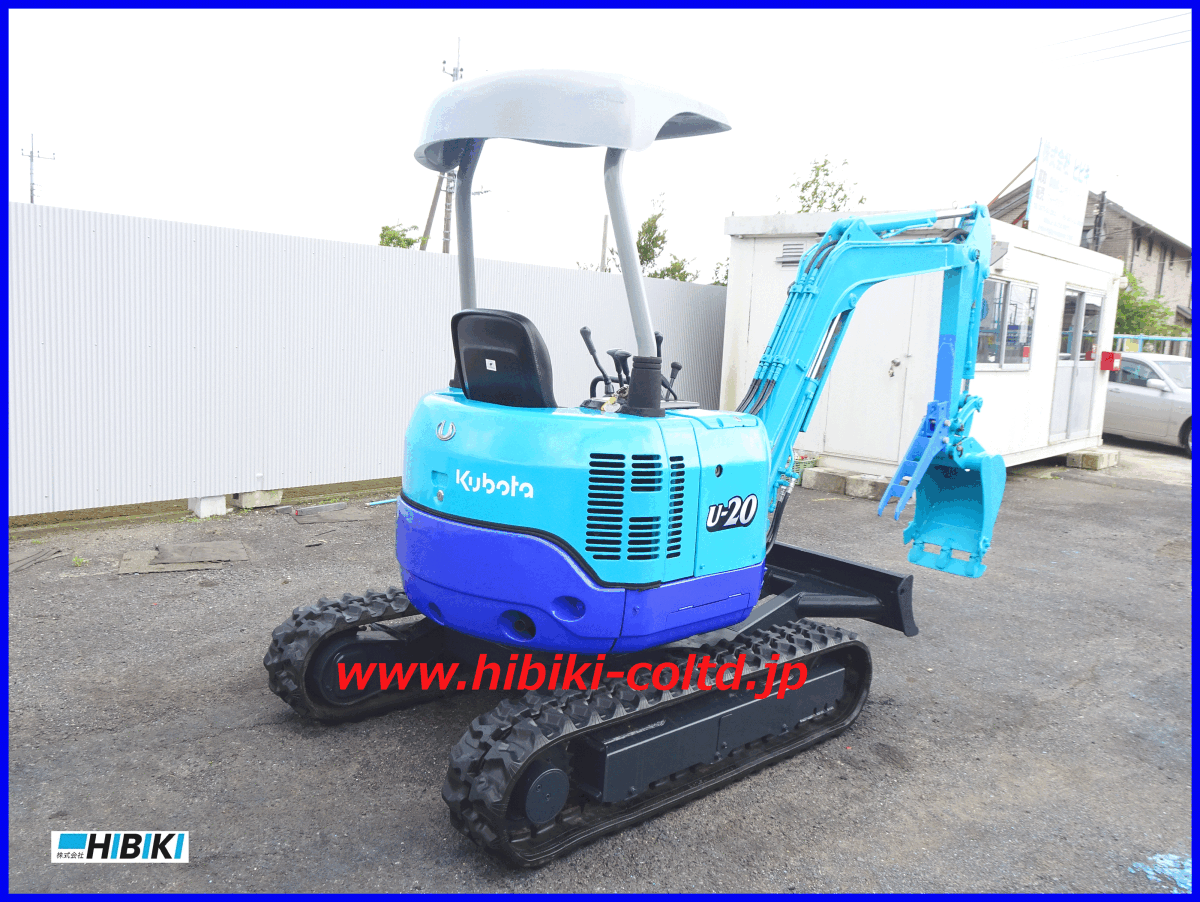 Yahoo!オークション - クボタ～KUBOTA U20-1 中古油圧ショベル 2t 整...