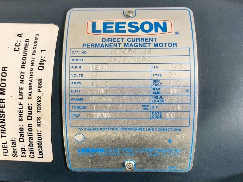 Yahoo!オークション - 【米軍放出品】未使用品 直流モーター 24V 1/3HP...